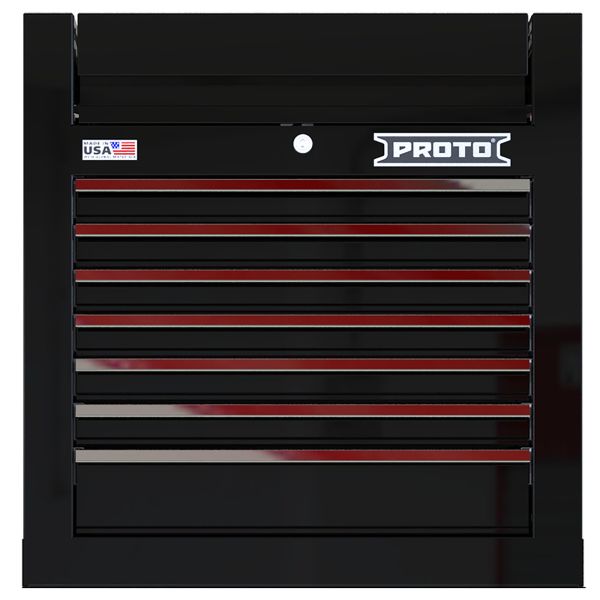 PROTO 27 Inch 7 Drwr Top Black Chrome