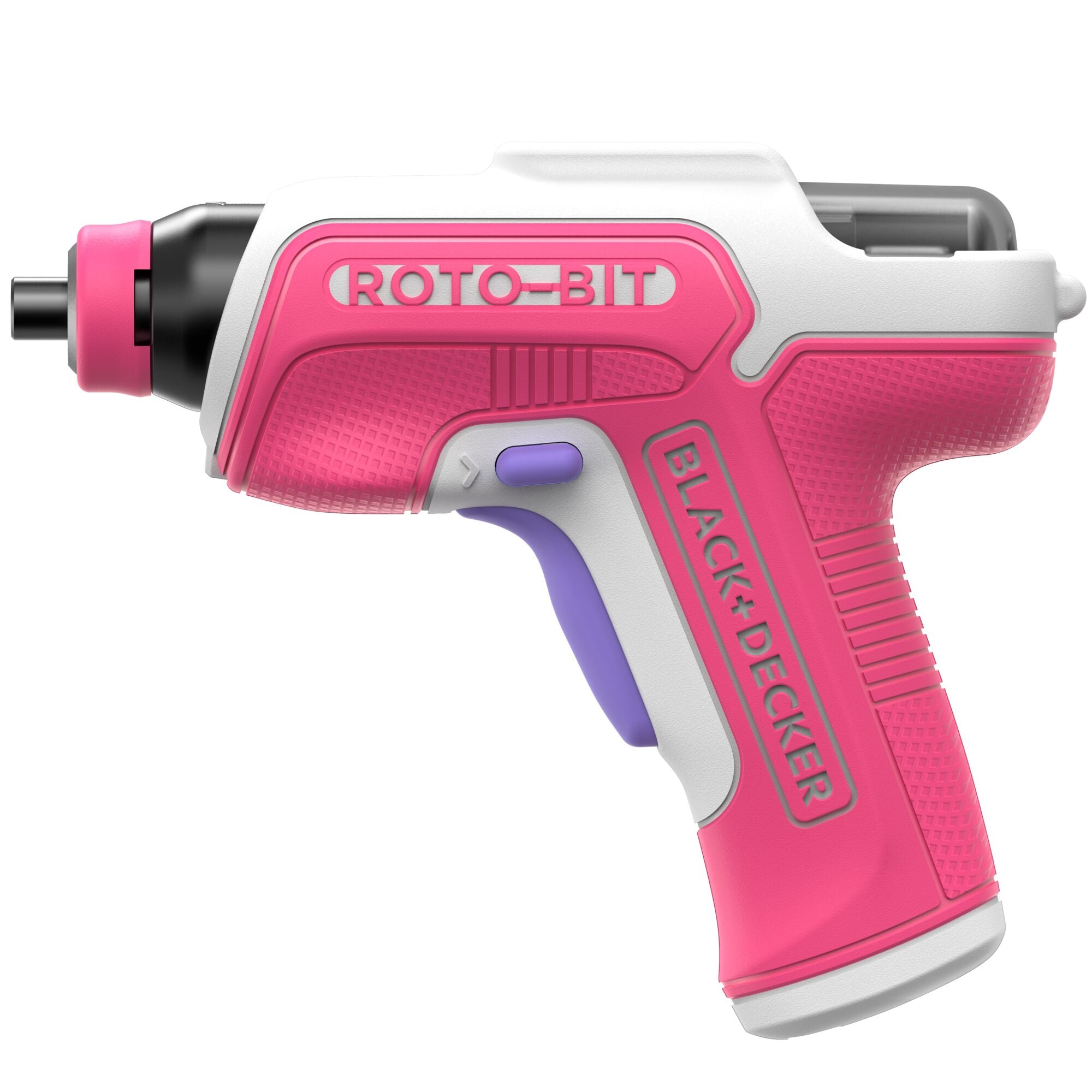 BLACK+DECKER 4V MAX* Rotobit Screwdriver (White & Pink)