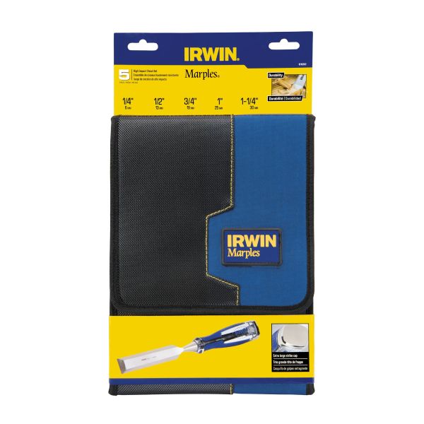 IRWIN MARPLES™ Chisel Set With Wallet, High-Impact, 5-Piece