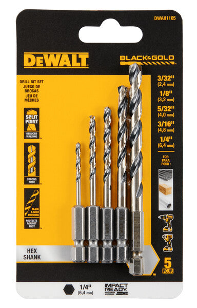 DEWALT Dw Bg Hex Shank 5Pc