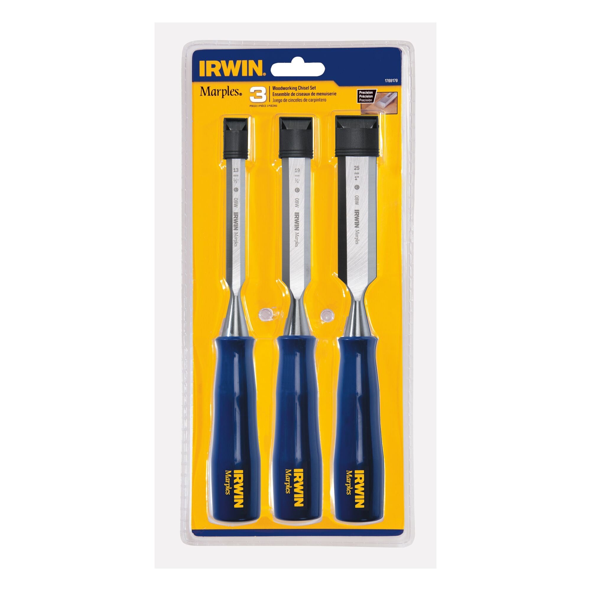 IRWIN 3-Piece Woodworking Chisel Set1/2-Inch, 3/4-Inch And 1-Inch)