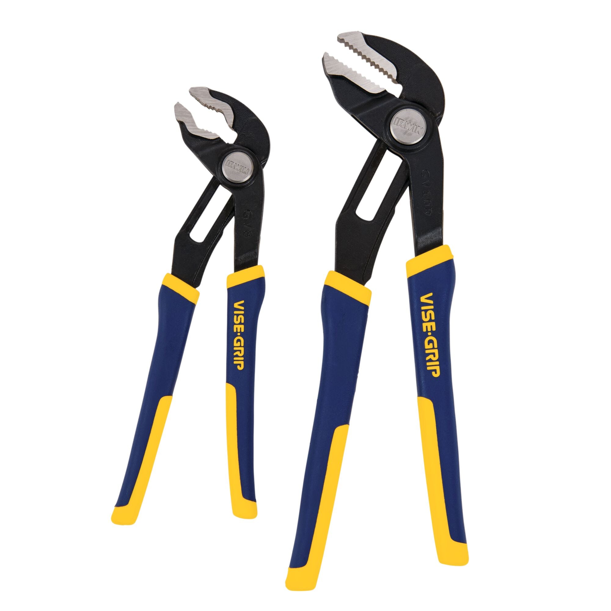 IRWIN Two Piece Groovelock 8-Inch V-Jaw And 10-Inch Straight Jaw Plier