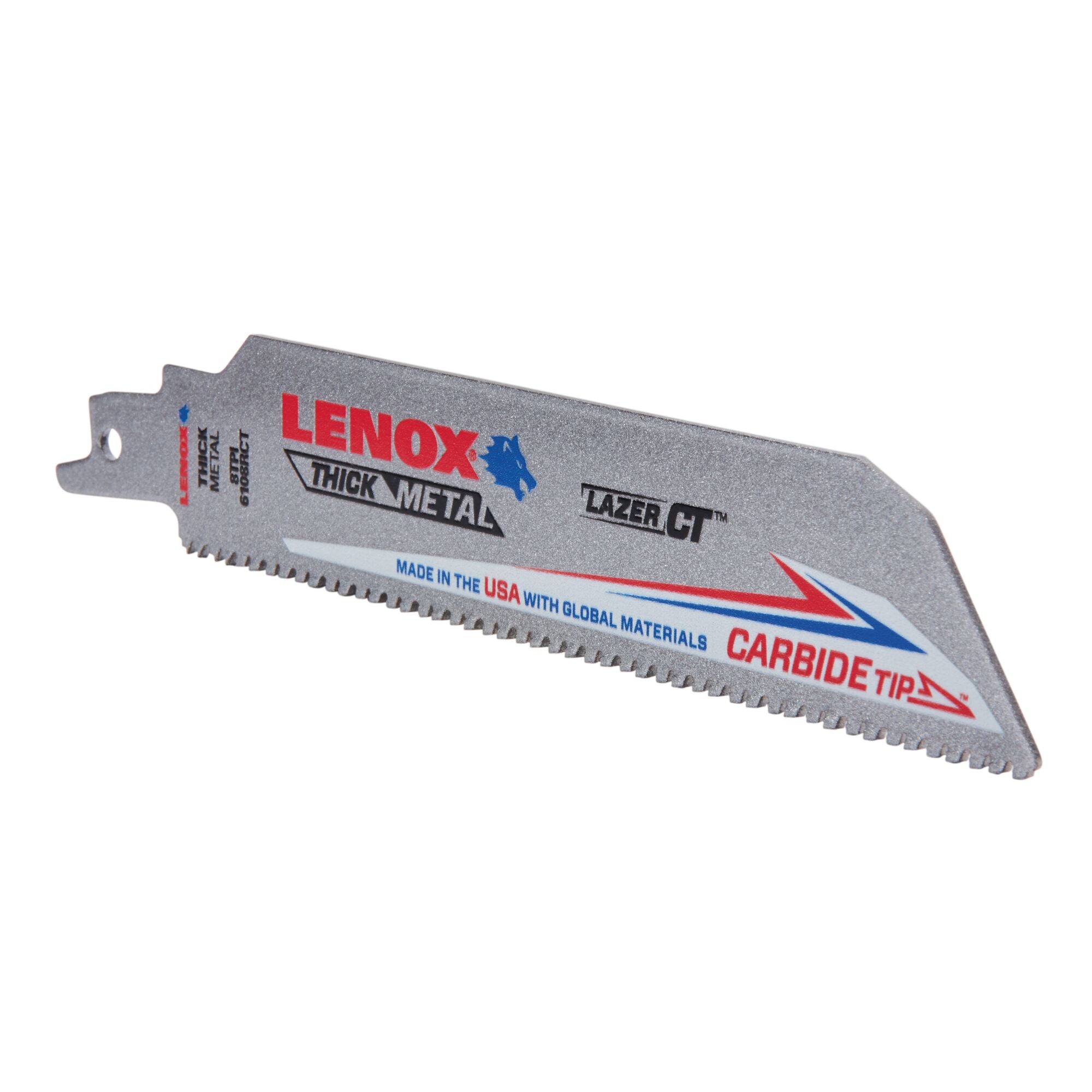 LENOX 6" x 1" Lazer CT Carbide Tipped Reciprocating Saw Blades
