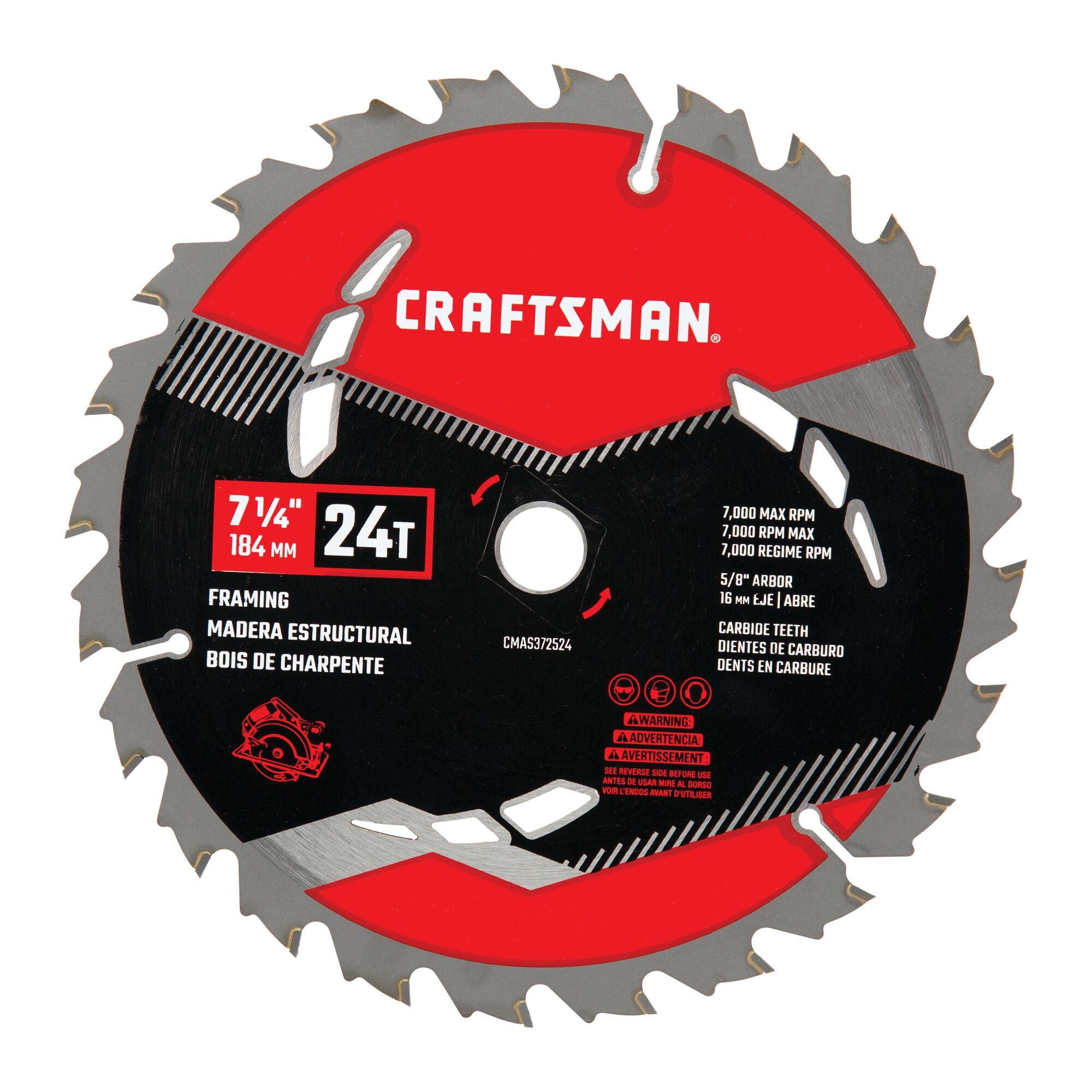 CRAFTSMAN 7 1/4In 24T Mpp Saw Blade Dom