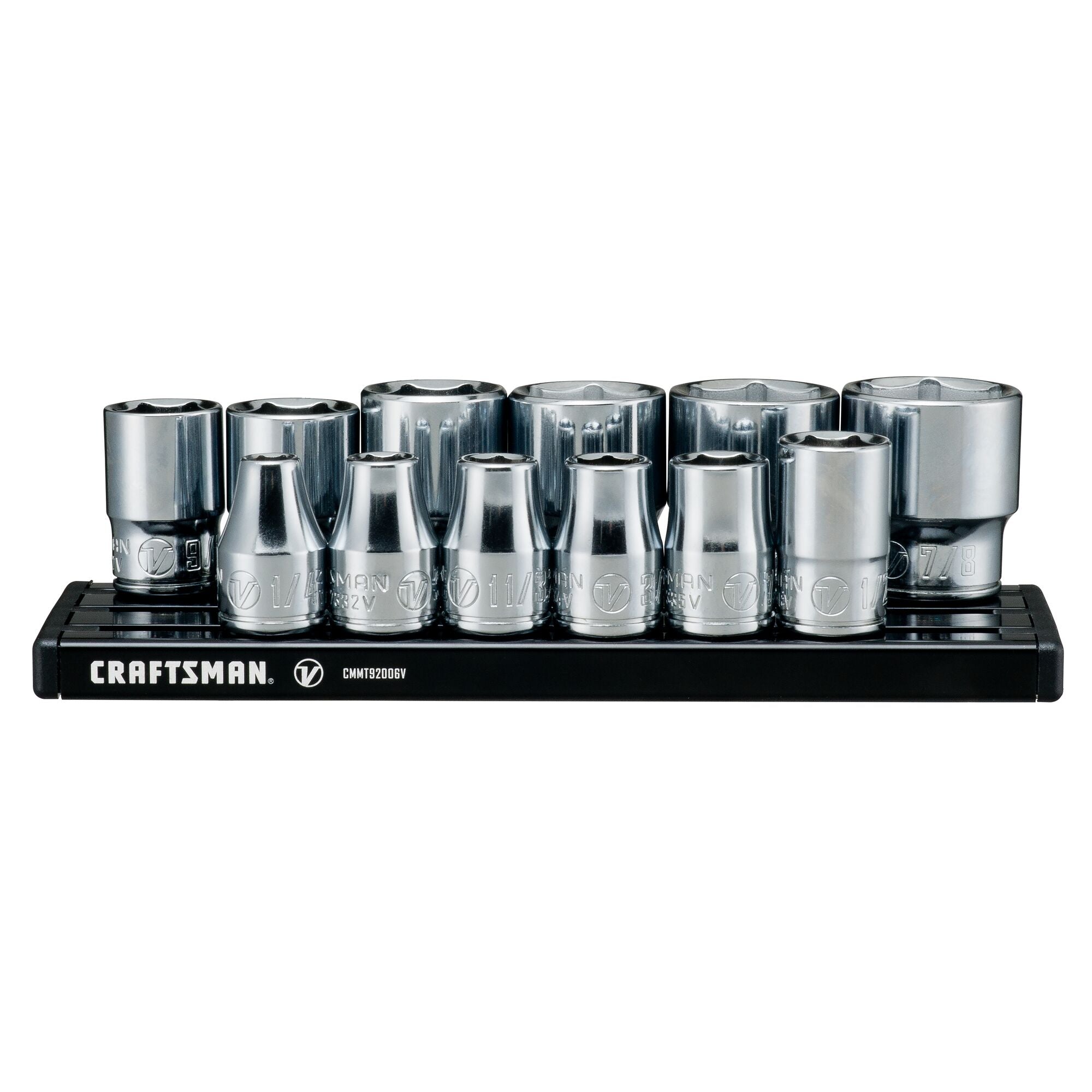 CRAFTSMAN V-Series™ 3/8 in Drive SAE 6-Point Socket Set (12 pc) - CMMT