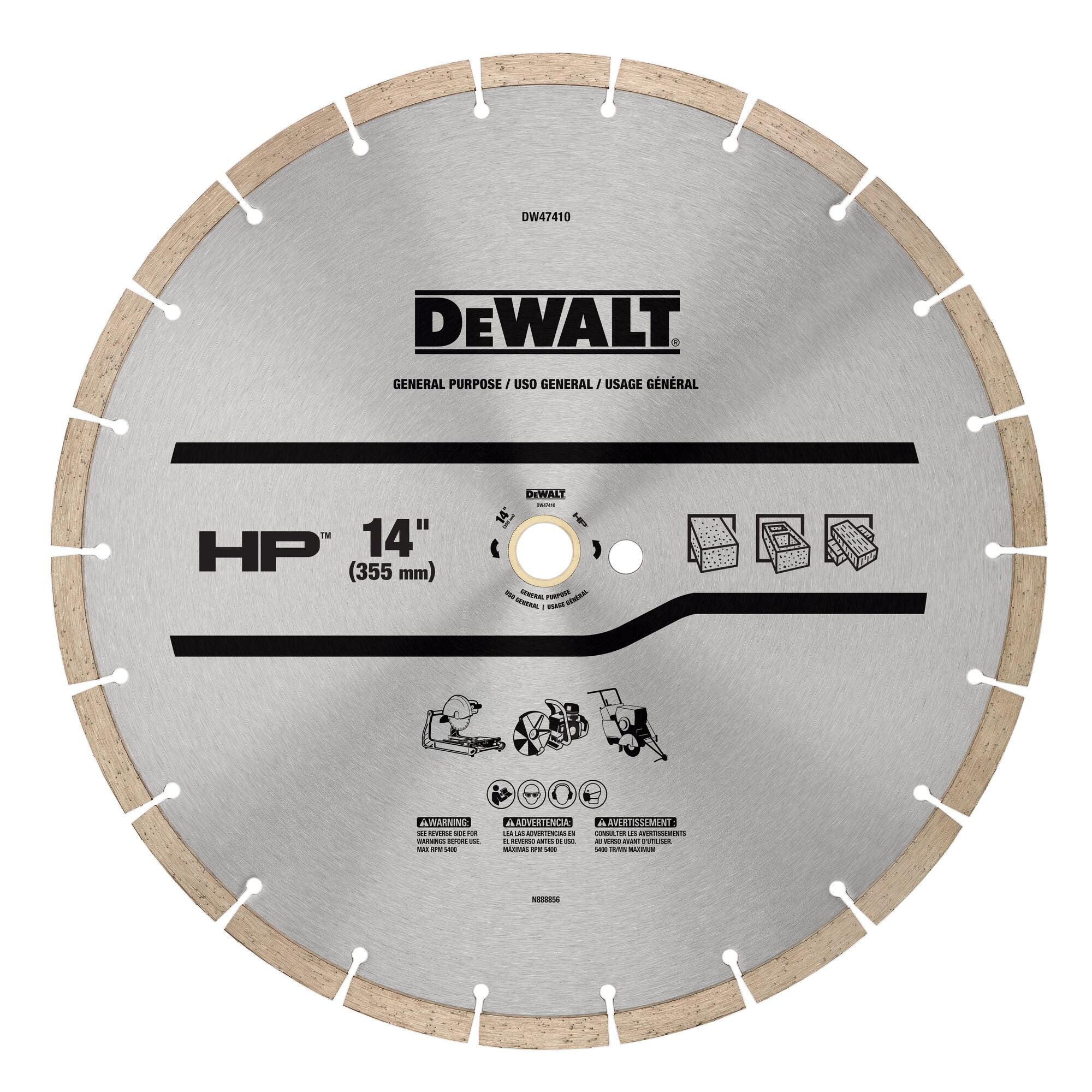 DEWALT HP General Purpose Segmented Diamond Blade