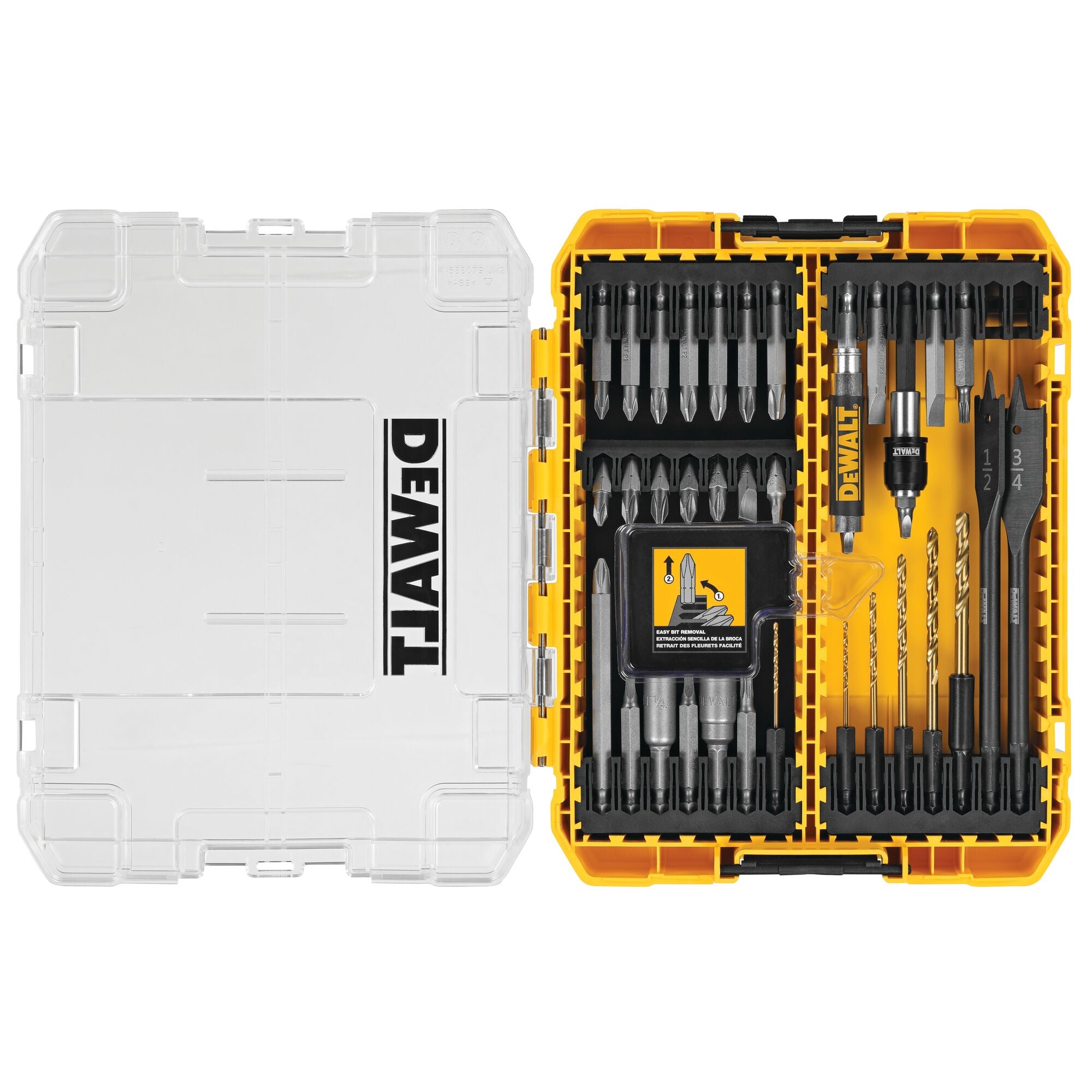 DEWALT Drill Bit Set / Screwdriver Set, Rapid Load, Magnetic, 35-Piece