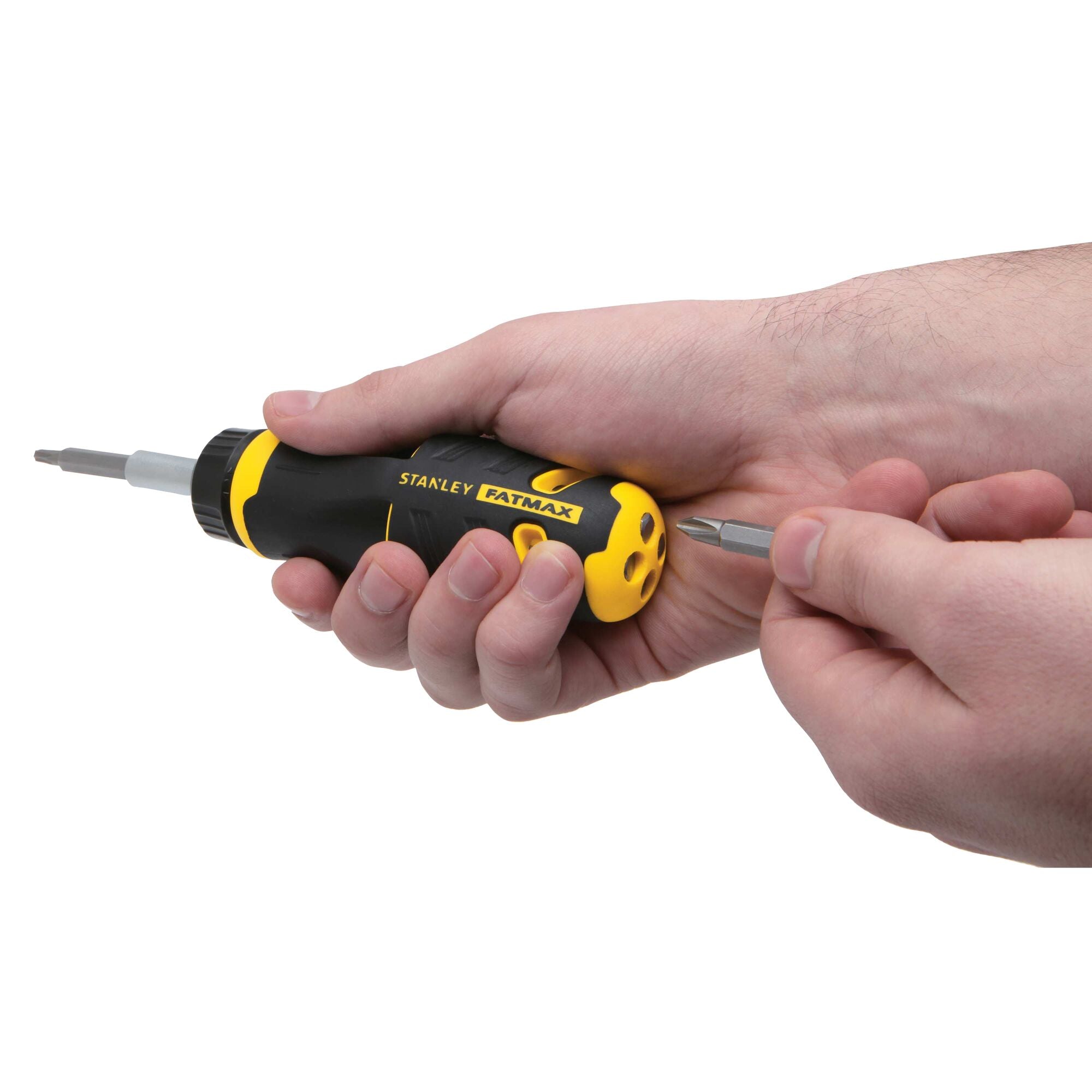 STANLEY Fatmax Push-N-Pick Multi-Bit Ratcheting Screwdriver